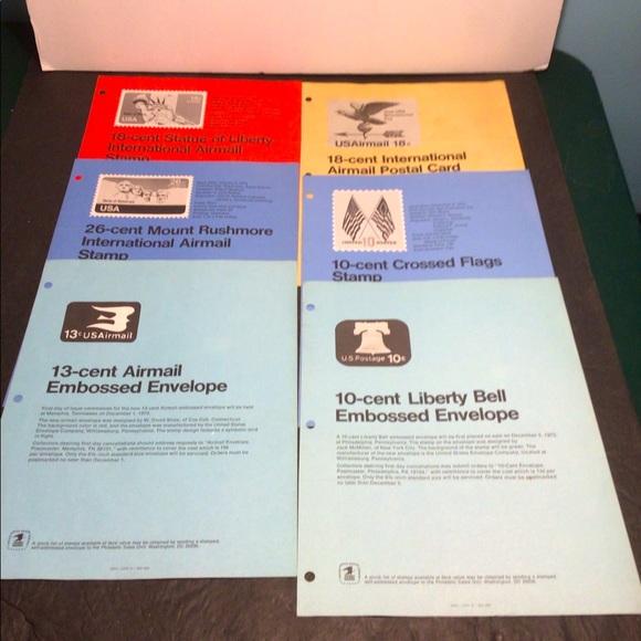 Vintage | Other | 6 Vintage 97s Postage Stamp Advertising Flyers Rare ...